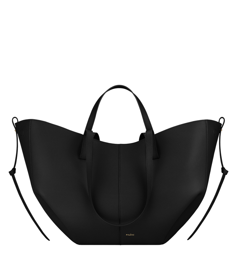 Polène | Bag - Cyme - Schwarz Genarbtes Leder